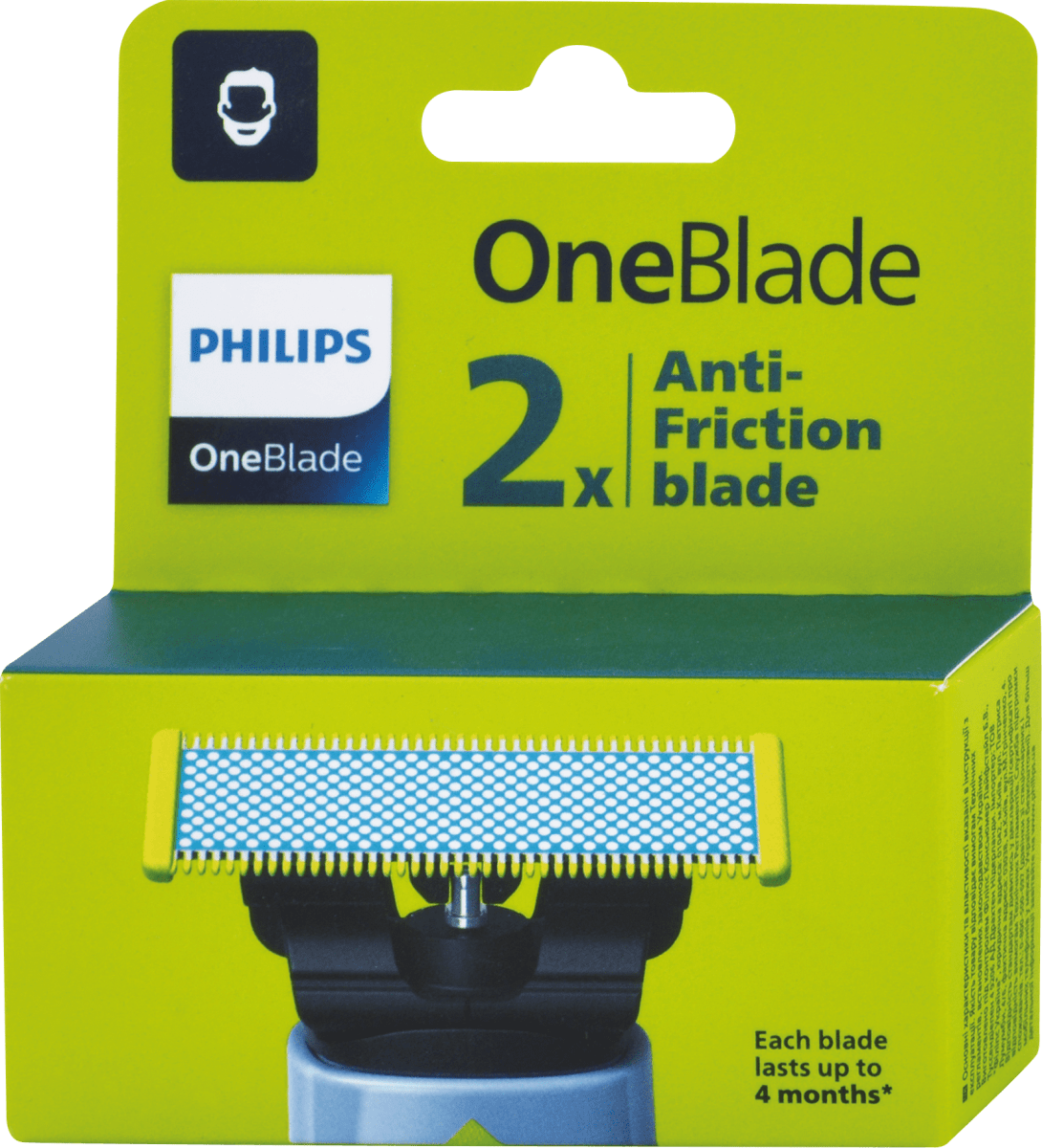 PHILIPS OneBlade Náhradné holiace hlavice OneBlade Anti-Friction blade ...