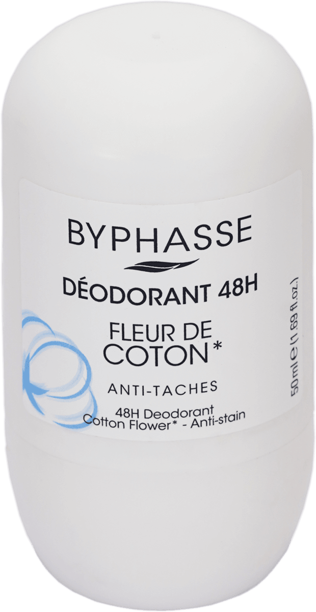 BYPHASSE Deo roll-on Cotton Flower, 50 ml | dm.hr