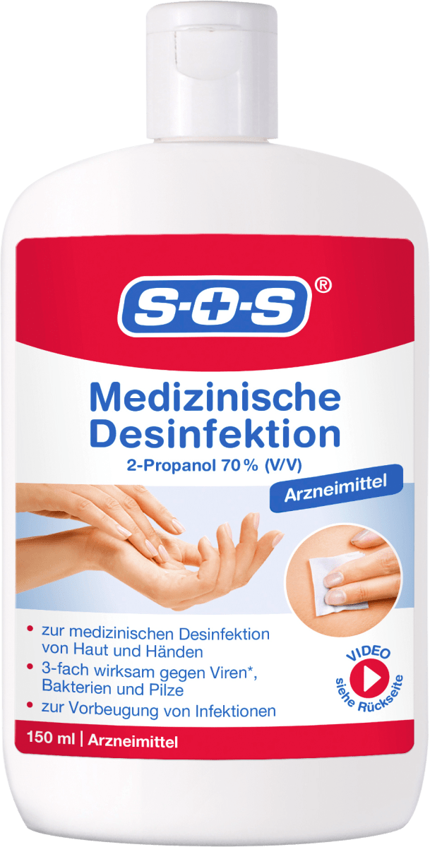 SOS Medizinische Desinfektion, 150 ml dauerhaft günstig online kaufen ...