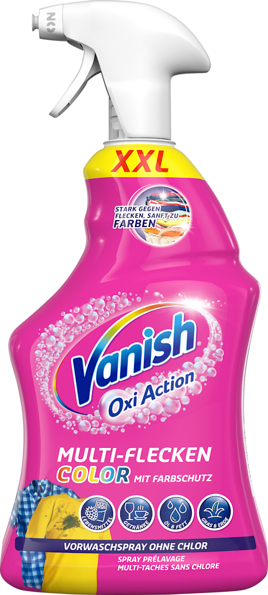 Vanish Fleckenentferner Vorwasch-Spray Oxi Action, 860 ml dauerhaft ...