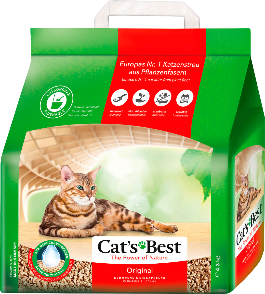 Cat's Best Katzenstreu Original (4,3 kg), 10 l dauerhaft günstig online kaufen | dm.de