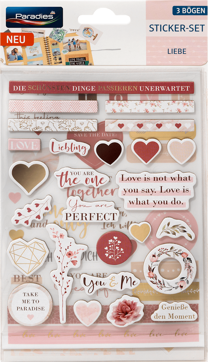 Paradies Stickerset Liebe, 1 St dauerhaft günstig online kaufen | dm.de