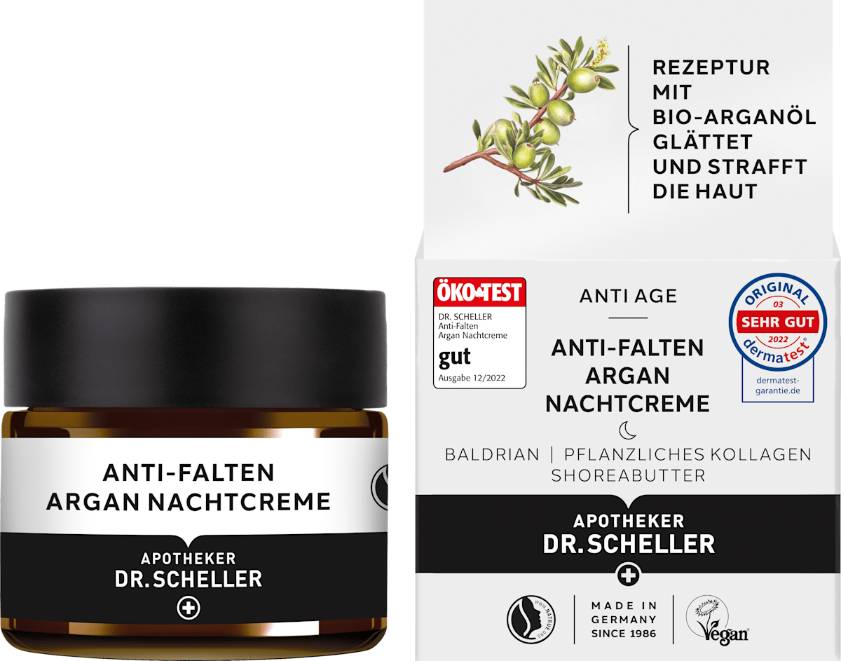 Dr. Scheller Anti Falten Nachtcreme Argan, 50 ml dauerhaft günstig online kaufen | dm.de