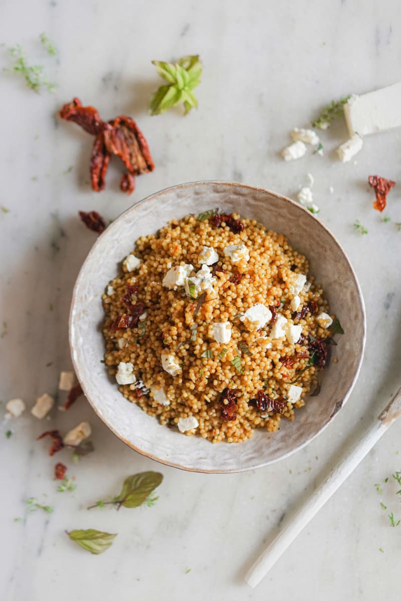 Davert Fertiggericht, Golden Pearl Salat mit Couscous, 170 g dauerhaft ...