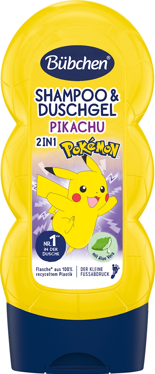 Bübchen Kinder Shampoo & Duschgel 2in1 Pokémon Pikachu, 230 ml ...