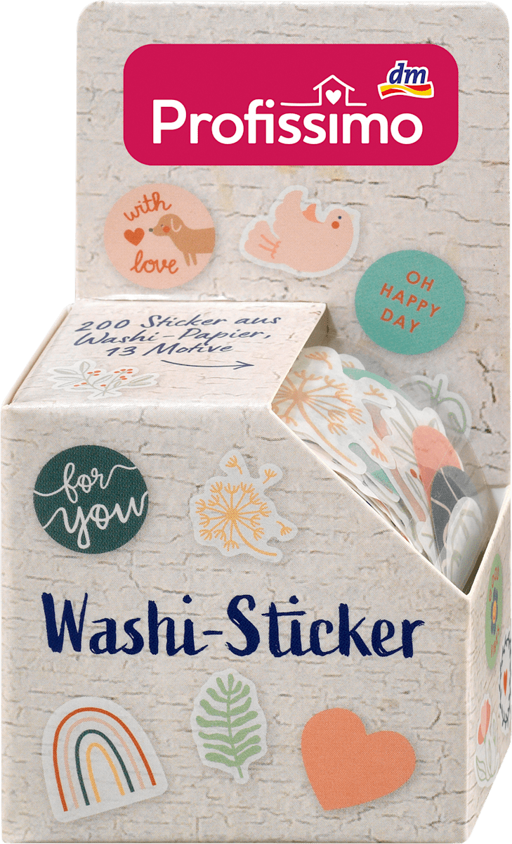 Profissimo Sticker Washi auf Rolle 13 Motive, 1 St dauerhaft günstig ...