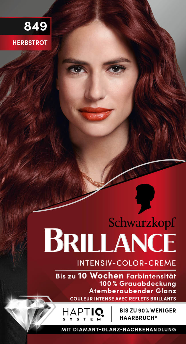 Schwarzkopf Brillance Haarfarbe 849 Herbstrot, 1 St dauerhaft günstig ...