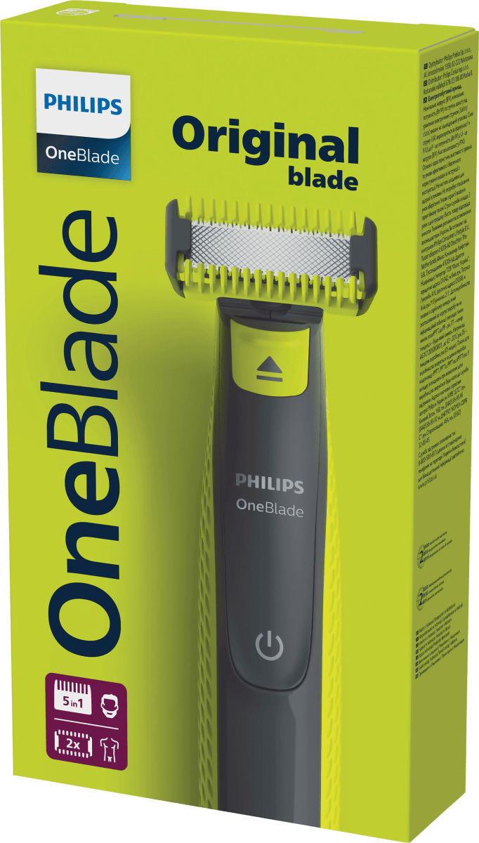 PHILIPS OneBlade Elektrischer Rasierer, OneBlade Face & Body Original ...