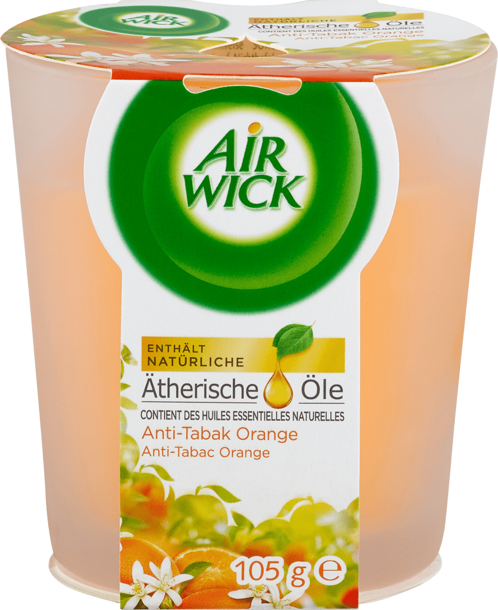 AirWick Wohlfühl Duftkerze Anti-Tabak Orange, 1 St | dm.at