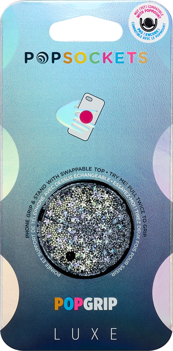 Popsockets Swappable PopGrip Luxe - Tidepool Starring Silver, 1 St | dm.at