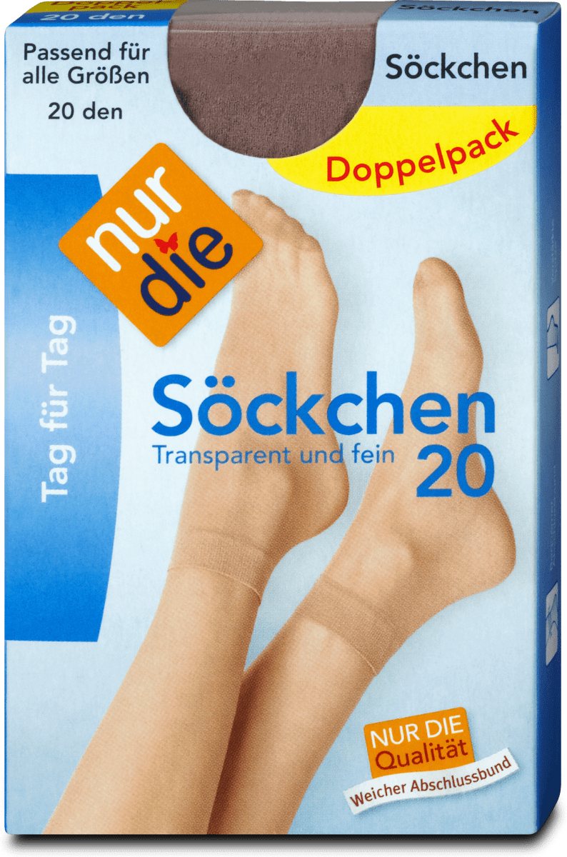 nur die Tag für Tag Söckchen perle 20 DEN (1 Paar), 2 St dm Dauerpreis ...