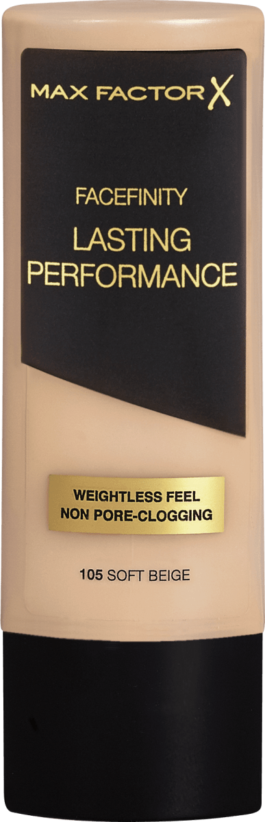 MAX FACTOR Foundation Facefinity Lasting Performance 105 Soft Beige, 35 ...