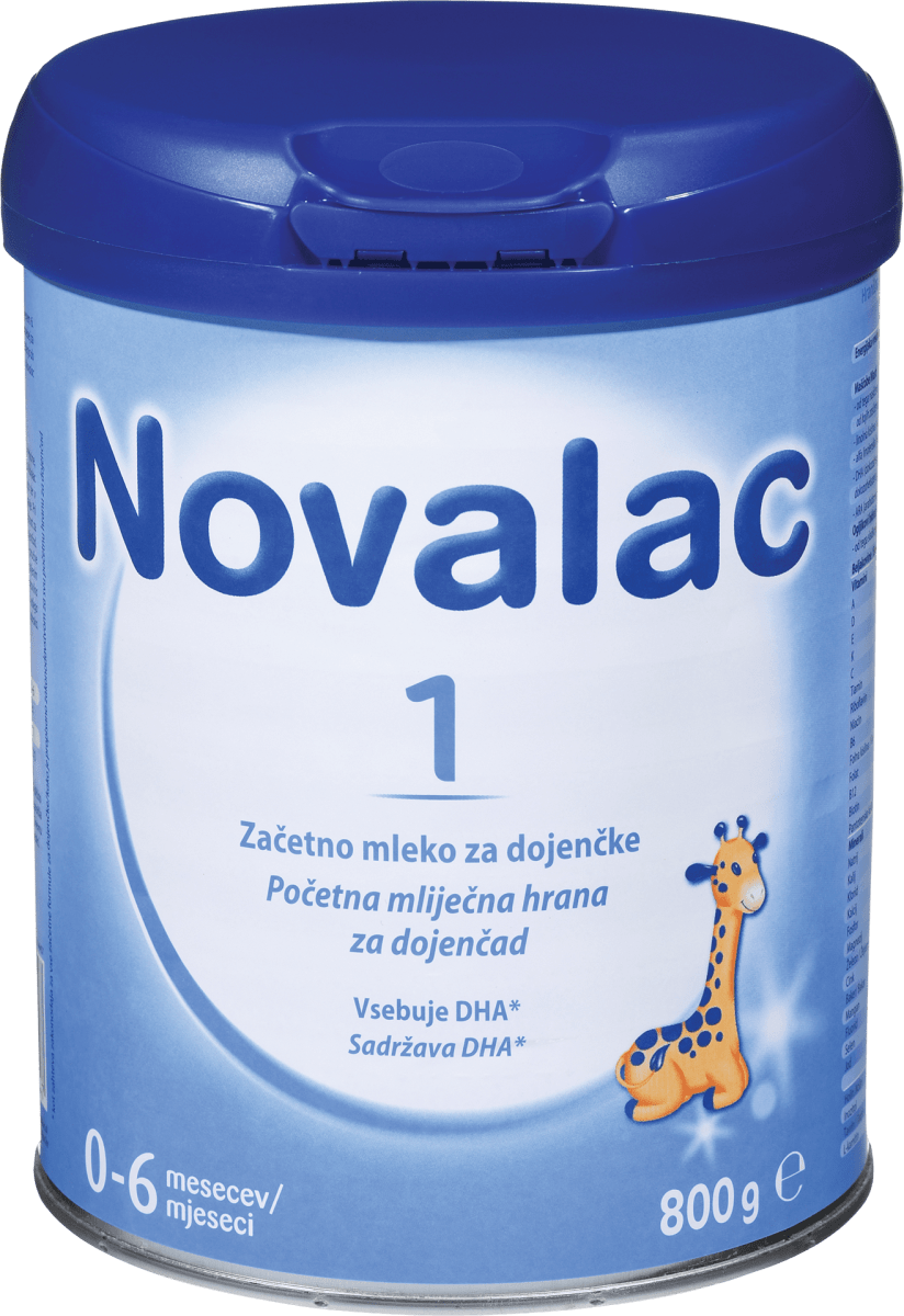 Novalac Začetno mleko za dojenčke 1, 0-6 mesecev, 800 g | dm.si