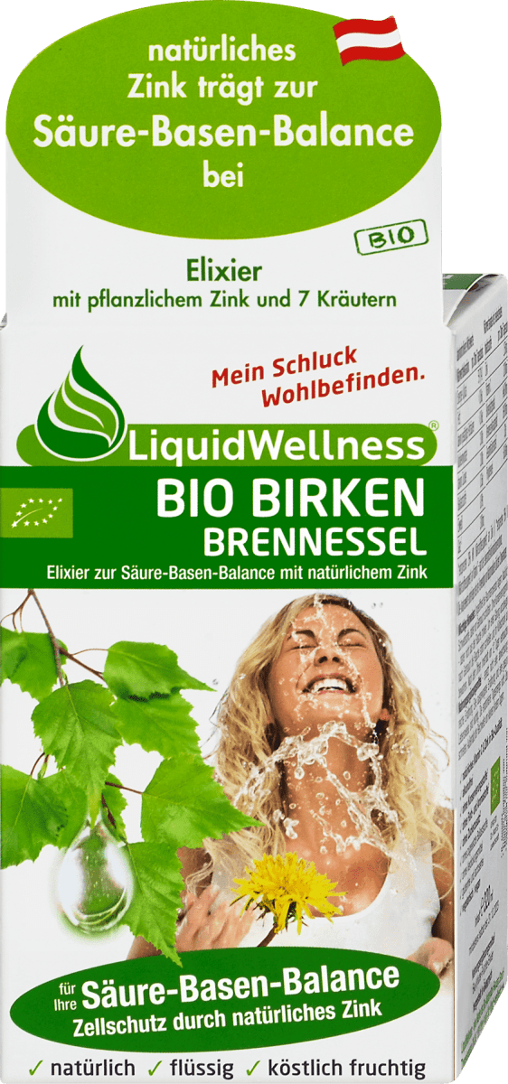 LiquidWellness Birken Brennessel Bio-Kräuter-Elixier, 320 ml | dm.at