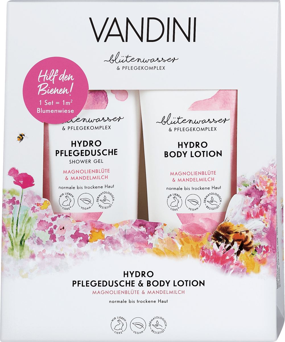 VANDINI Hydro Geschenkset Pflegedusche & Body Lotion, 1 St dm ...