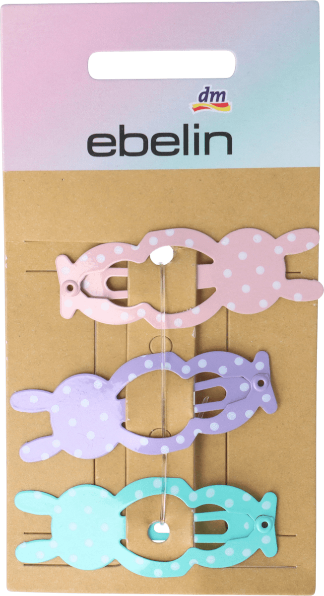 ebelin For Girls Haarspangen bunt im Hasen-Design, 3 St | dm.at