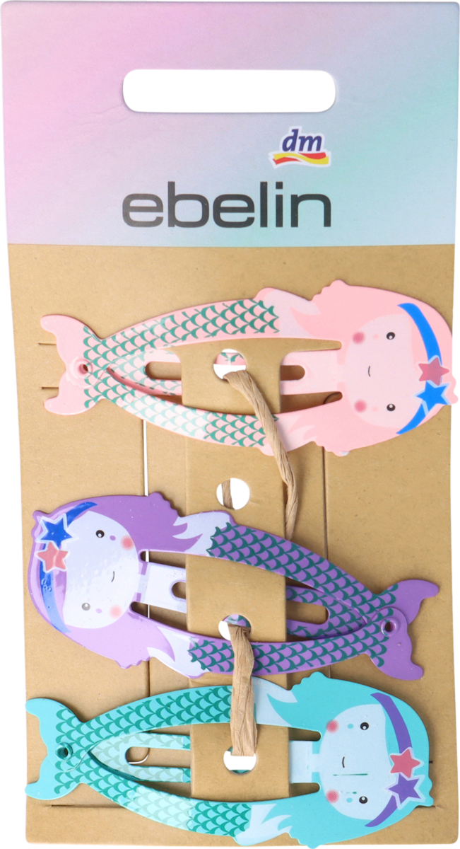 ebelin For Girls Haarspangen bunt im Meerjungfrauen-Design, 3 St | dm.at