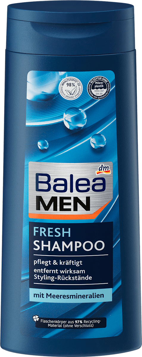 Balea MEN Fresh Shampoo, 300 ml dm Dauerpreis: Immergünstig einkaufen ...