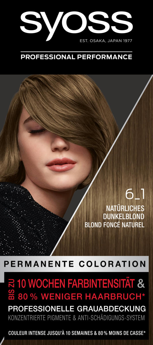 Syoss Color Classic Permanente Coloration - Nr. 6_1 Dunkelblond, 1 St | dm.at