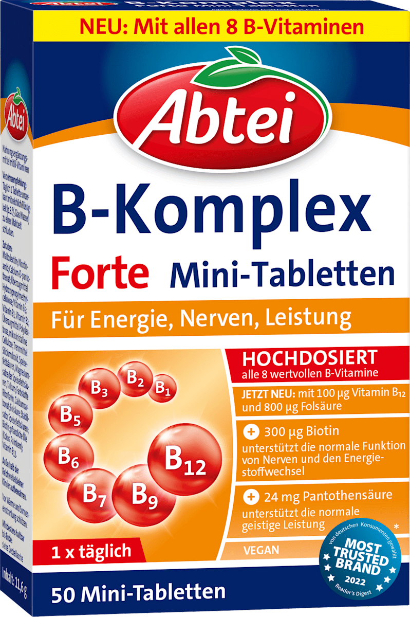 Abtei B-Komplex Forte Mini-Tabletten, 50 St | dm.at