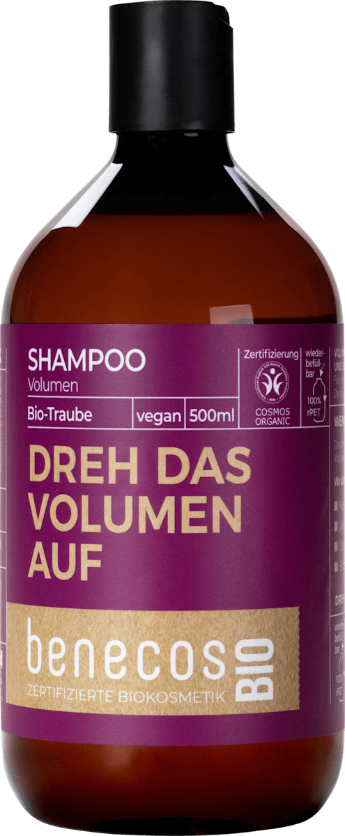 benecos Volumen Shampoo Bio-Traube, 500 ml | dm.at