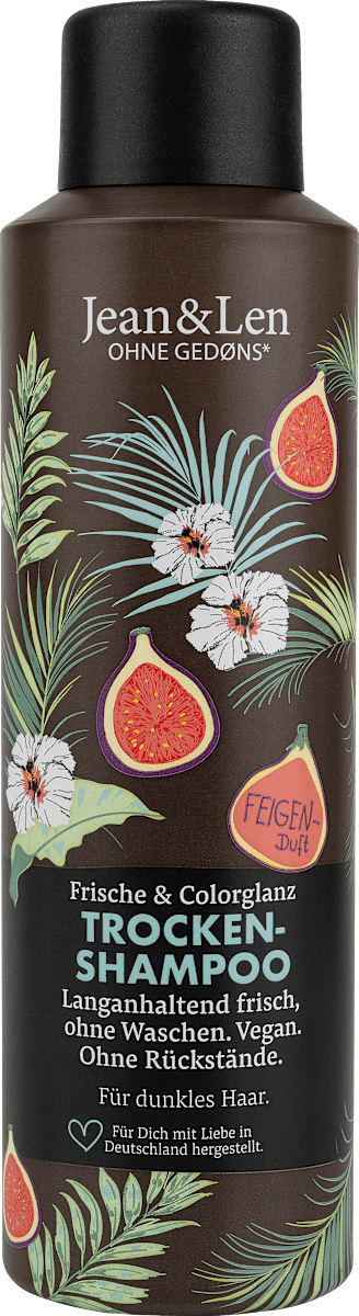 Jean&Len Frische & Colorglanz Trockenshampoo für dunkles Haar, 200 ml ...