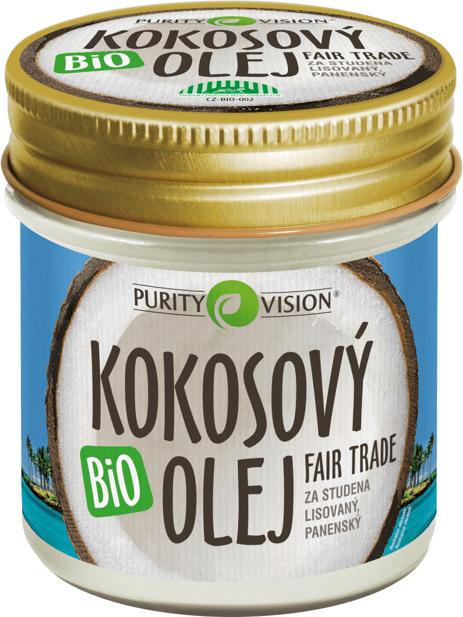 Purity Vision Fair Trade bio kokosový olej panenský, 120 ml | dm.cz