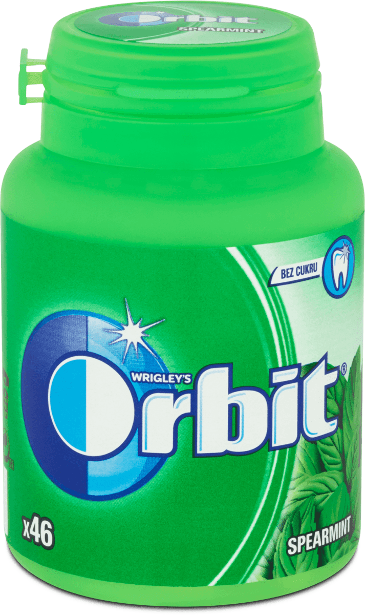 Orbit žvýkačky Spearmint dóza standartní, 46 ks Nakoupit výhodně online ...