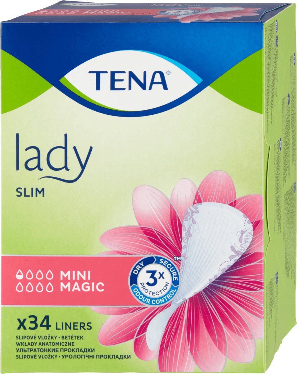 TENA slipové vložky Slim Mini Magic, 34 ks | dm.cz