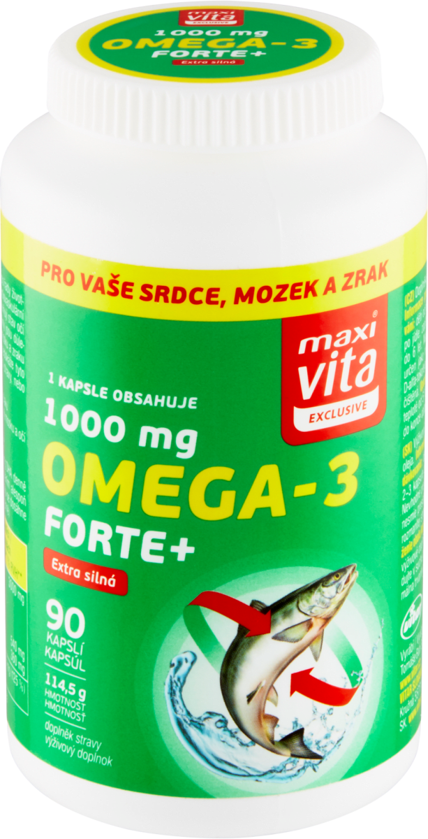 maxi vita kapsle Omega 3 Forte +, 90 ks | dm.cz
