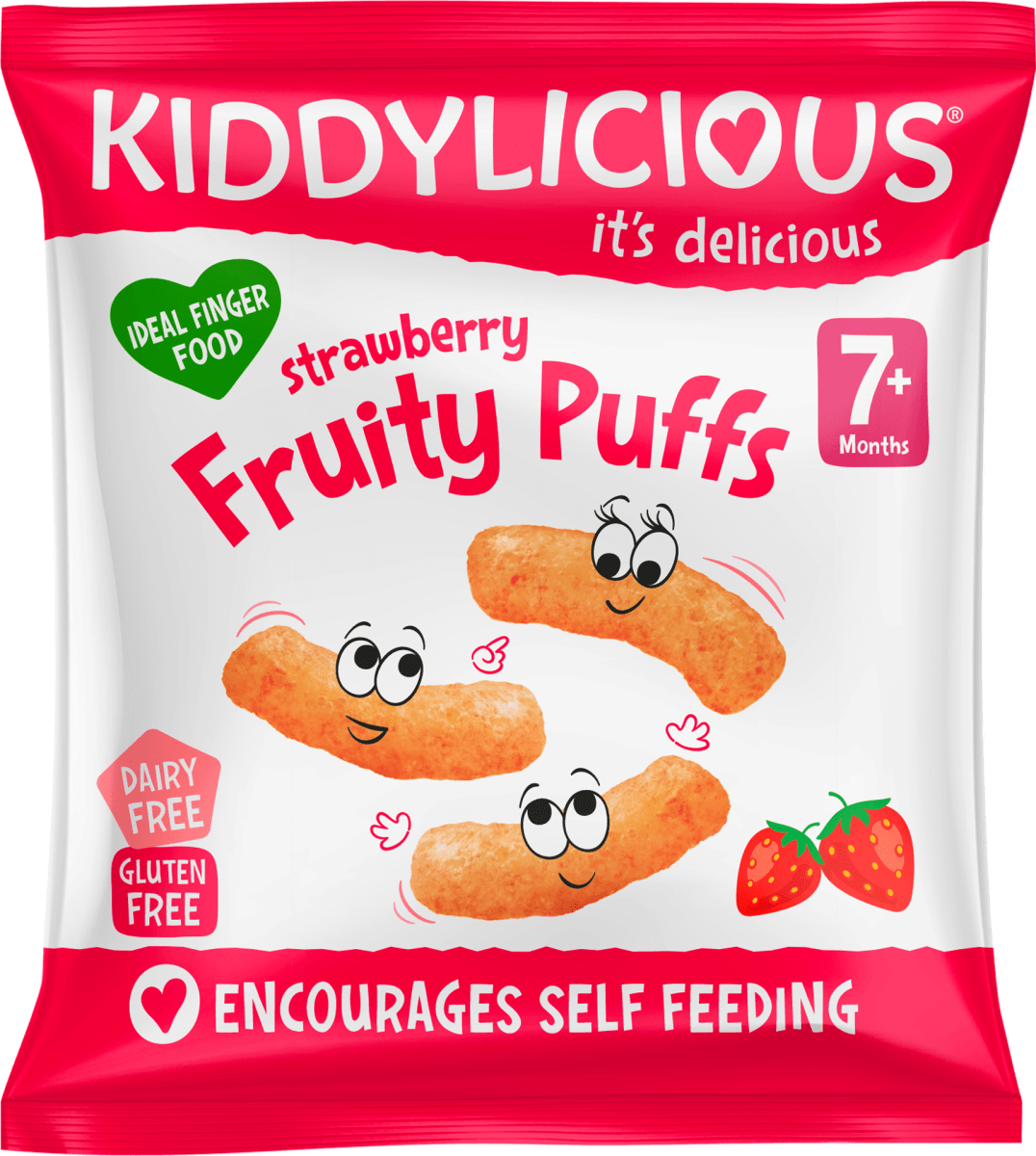 KIDDYLICIOUS křupky s příchutí jahoda, 12 g | dm.cz