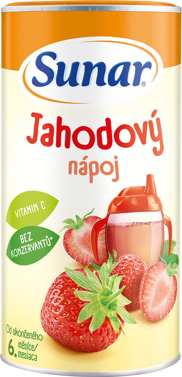 Sunar rozpustný nápoj s příchutí jahod, 200 g | dm.cz