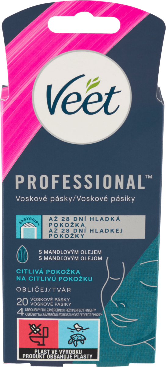 Veet Professional voskové pásky na obličej, 20 ks | dm.cz