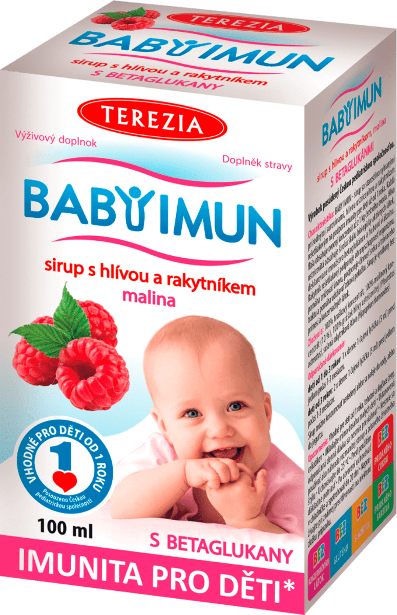 TEREZIA BABY IMUN sirup s příchutí malin, 100 ml | dm.cz