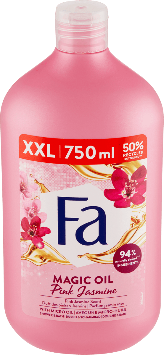 Fa Magic Oil sprchový gel a pěna do koupele Pink Jasmine, 750 ml ...