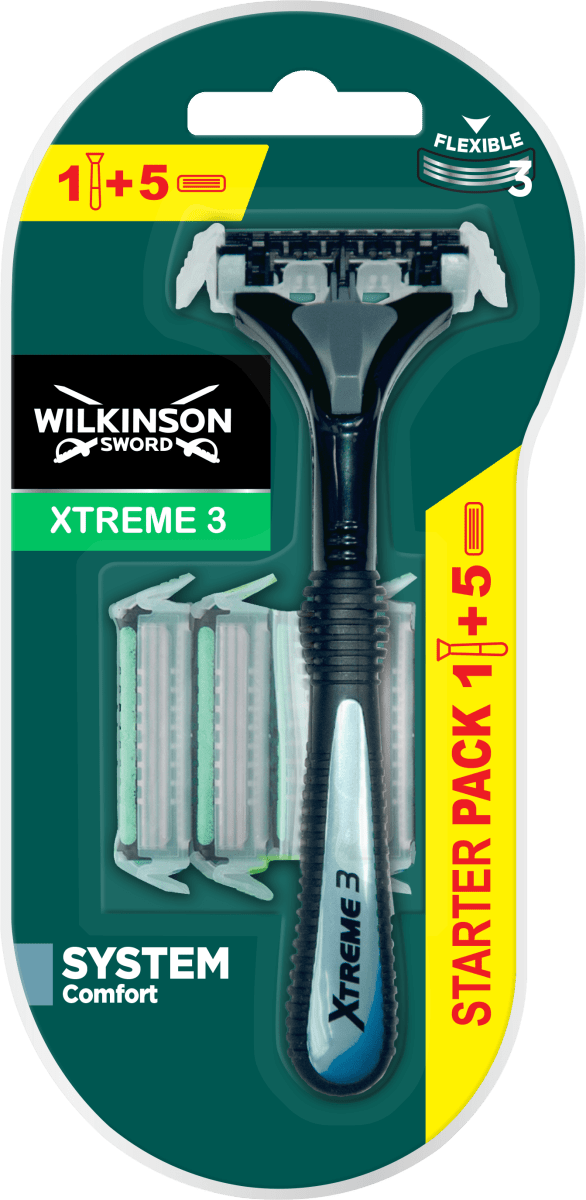 WILKINSON SWORD Pánsky holiaci strojček Xtreme3 System Comfort + 5 ...