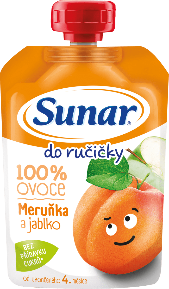 Sunar Do ručičky ovocná kapsička marhuľa 4m+, 100 g | mojadm.sk