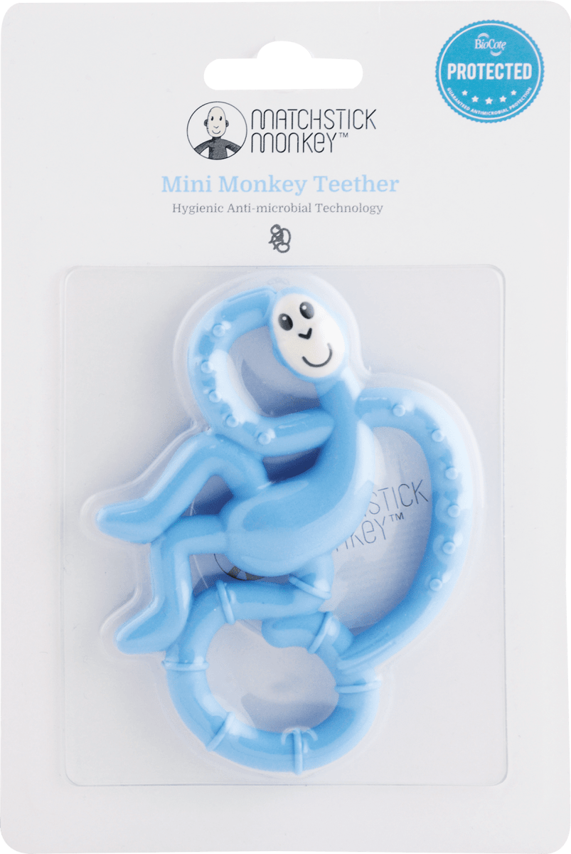 Matchstick Monkey Silikónové hryzadlo Mini Monkey - chlapčenský motív ...