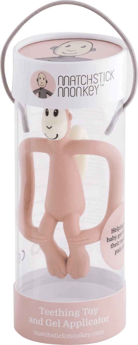 Matchstick Monkey Silikónové hryzadlo s aplikátorom - dievčenský motív ...