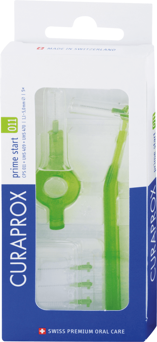 Curaprox Medzizubné kefky Prime Start, veľ. 11 + držiaky, 5 ks | mojadm.sk