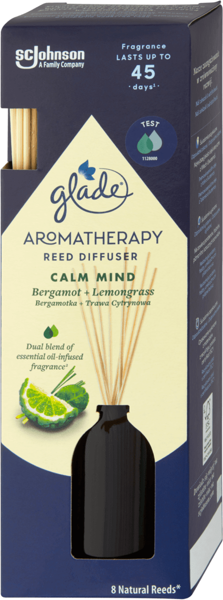glade Osviežovač vzduchu Aromatherapy Reed Diffuser Calm Mind, 80 ml ...