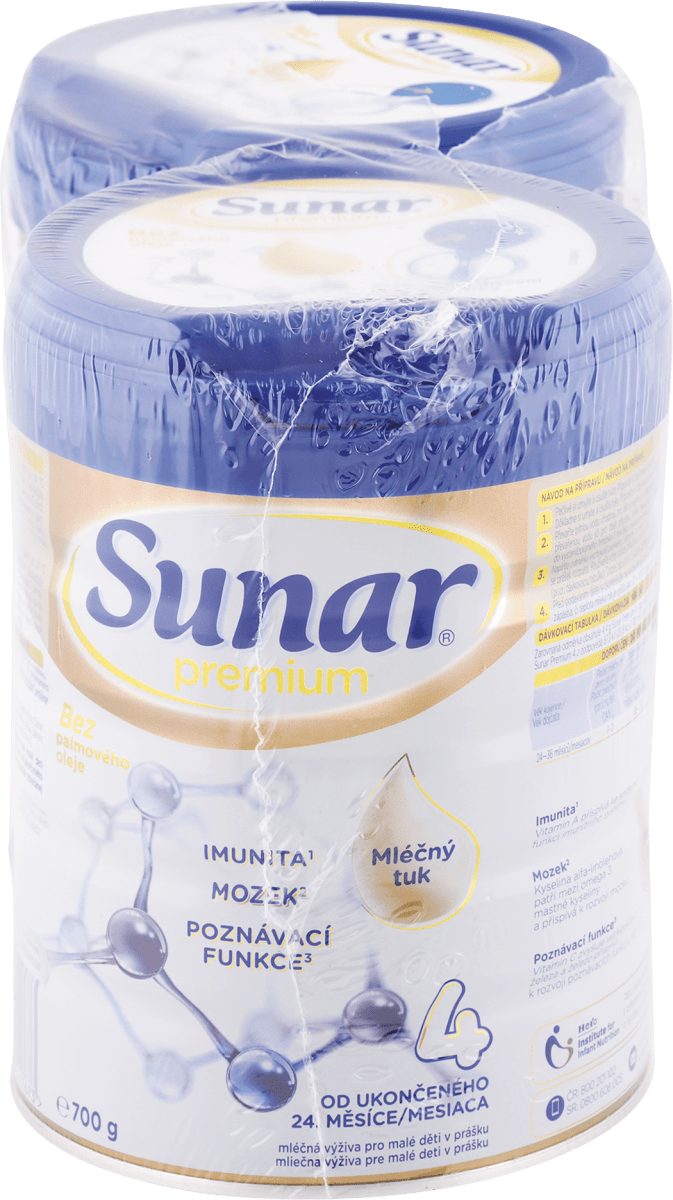 Sunar Mliečny nápoj pre malé deti premium 4, 1 400 g | mojadm.sk