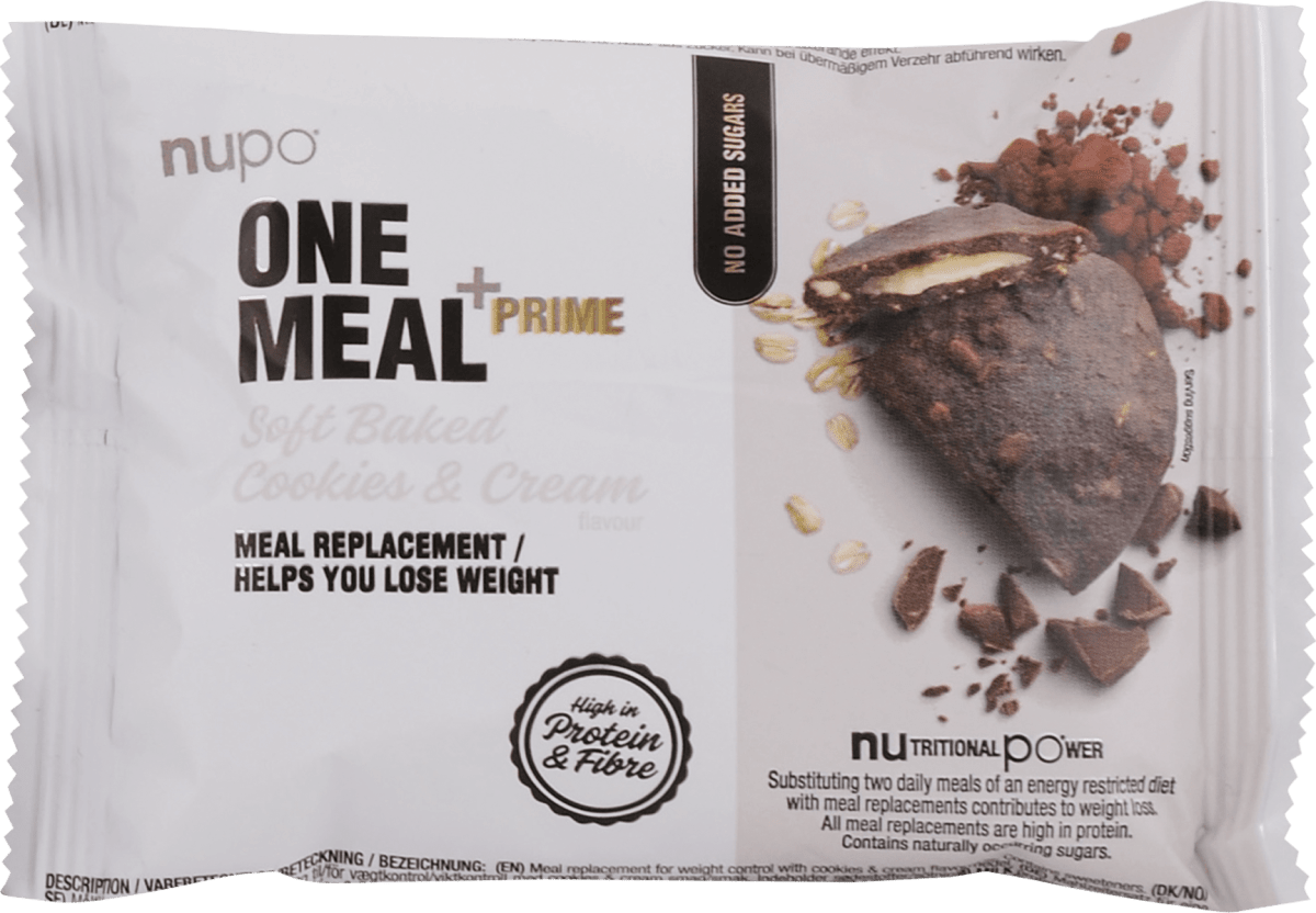 nupo Koláčik One Meal+ Prime cookies a smotana, 70 g | mojadm.sk