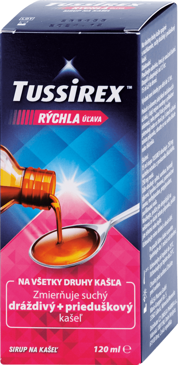 Tussirex Sirup na všetky druhy kašľa, 120 ml trvalo výhodne nakupovať ...