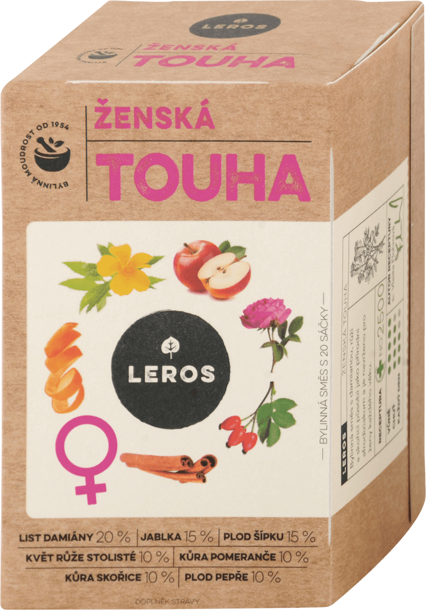 Leros Bylinný čaj Ženská túžba, 20 ks trvalo výhodne nakupovať online ...