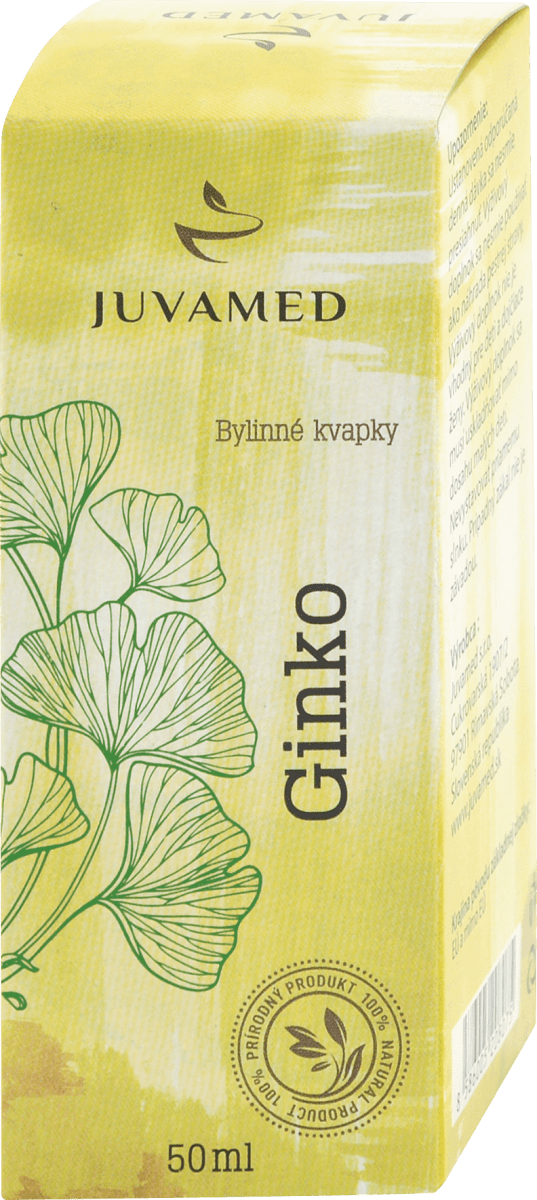 JUVAMED Bylinné kvapky Ginko, 50 ml trvalo výhodne nakupovať online ...