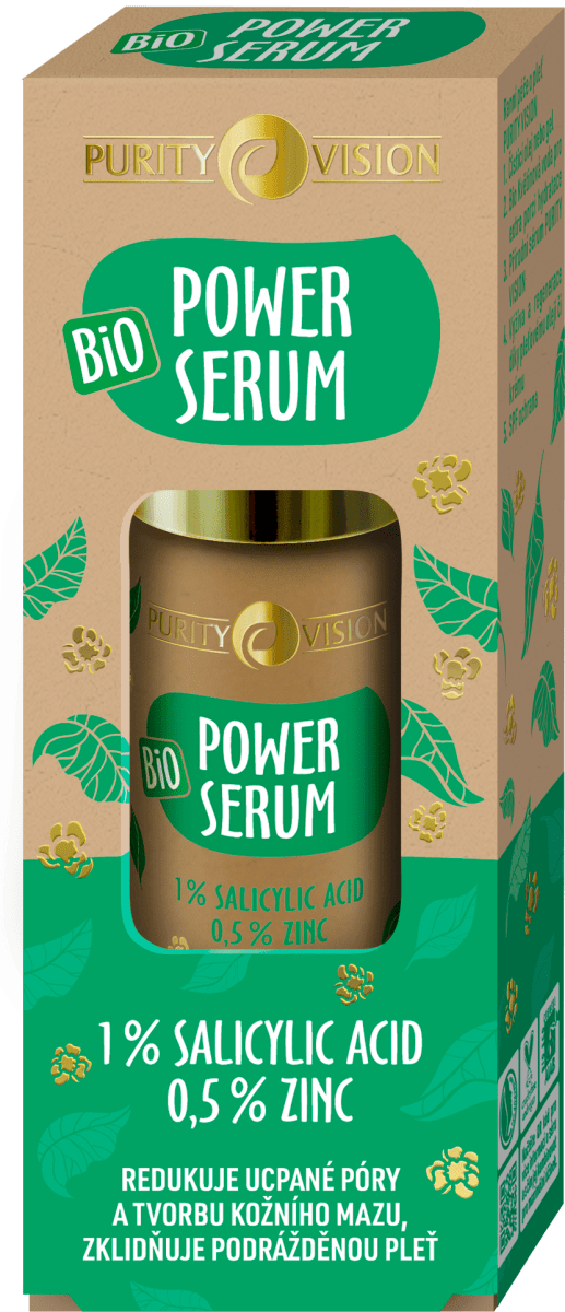 Purity Vision Pleťové sérum Bio Power 1 % Salicylic Acid, 0,5 % Zinc ...