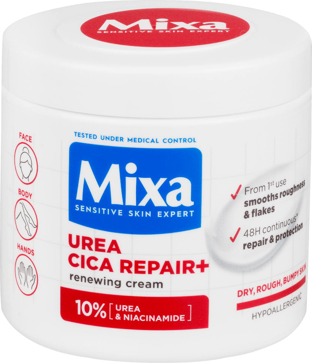 Mixa tělový krém Urea Cica Repair+, 400 ml | dm.cz