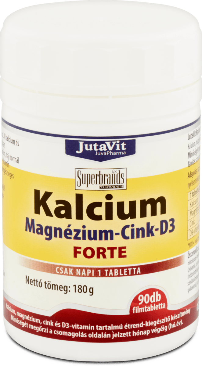 JutaVit Kálcium magnézium-cink-D3 filmtabletta, 90 db | dm.hu