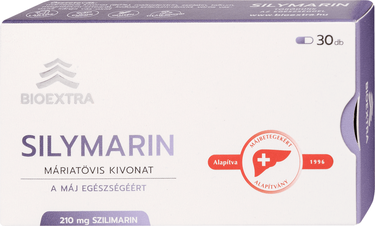 Bioextra Silymarin kapszula máriatövis kivonattal, 30 db | dm.hu